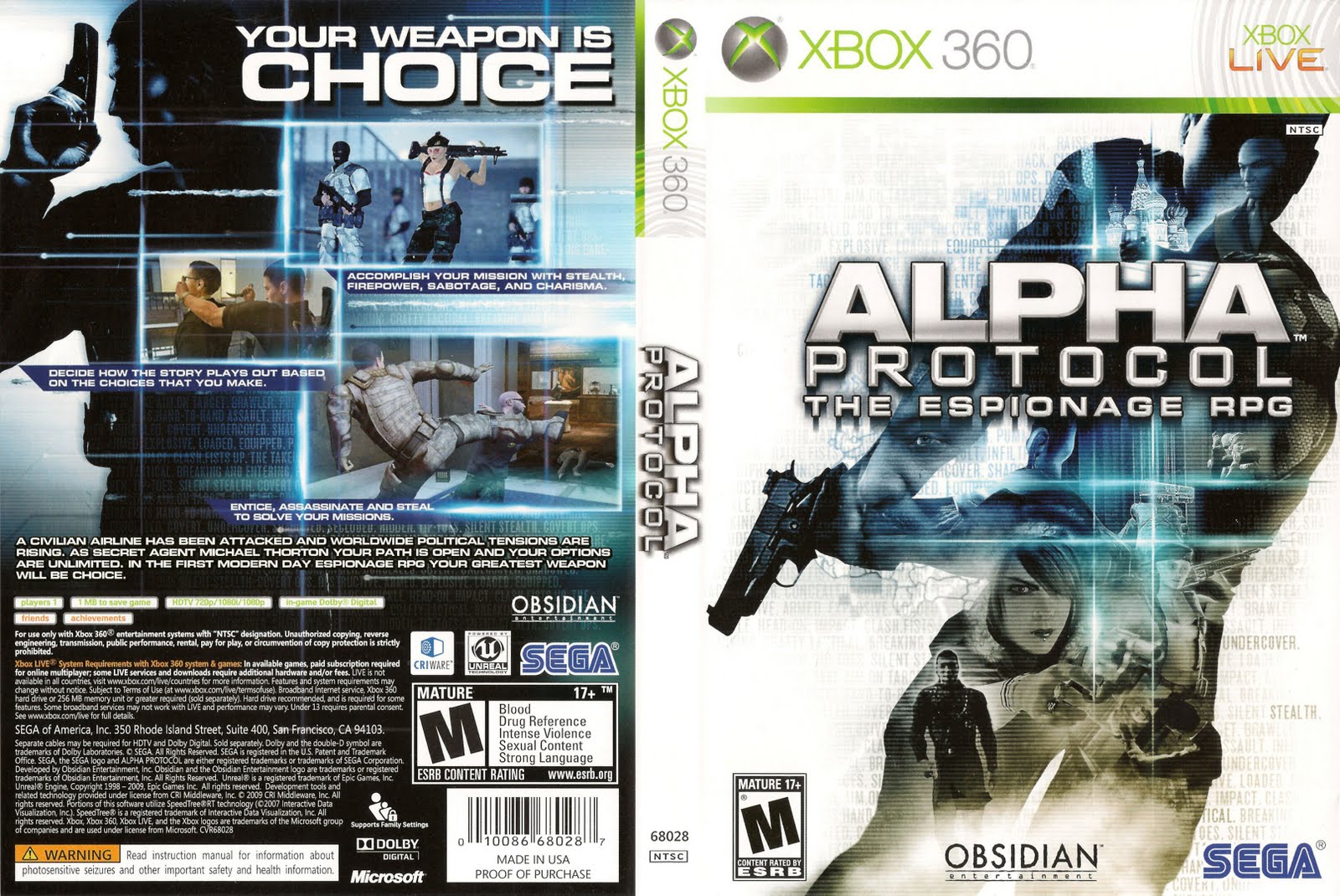 alpha protocol | Capas Games